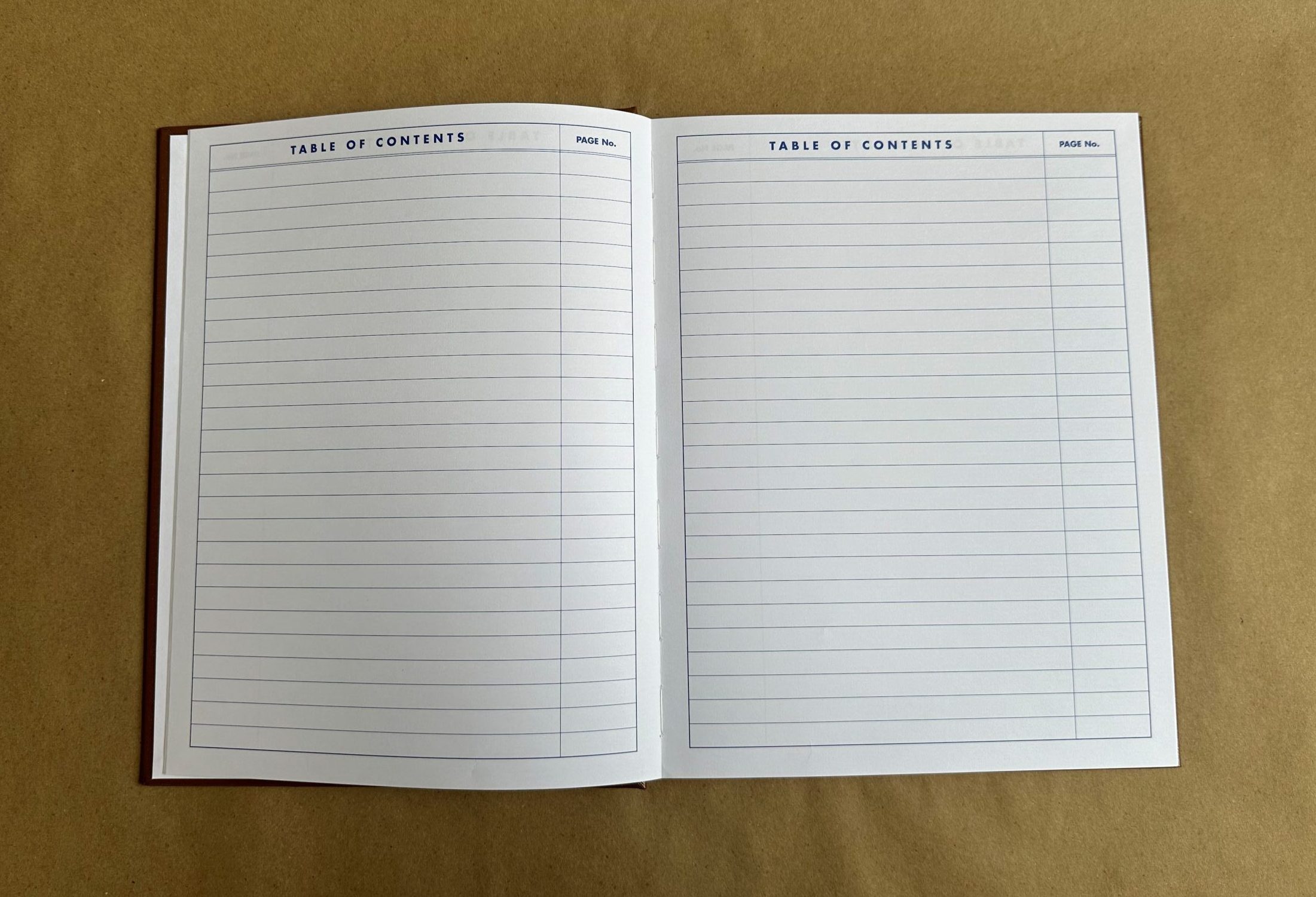 Brown Hardcover Lab Notebook, 208 ruled pages, 8-1/2 x 11” page size ...